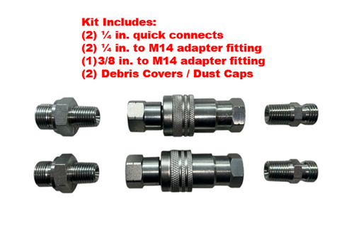 Hydraulic Quick Connect Kit (w/ Debris Caps)
